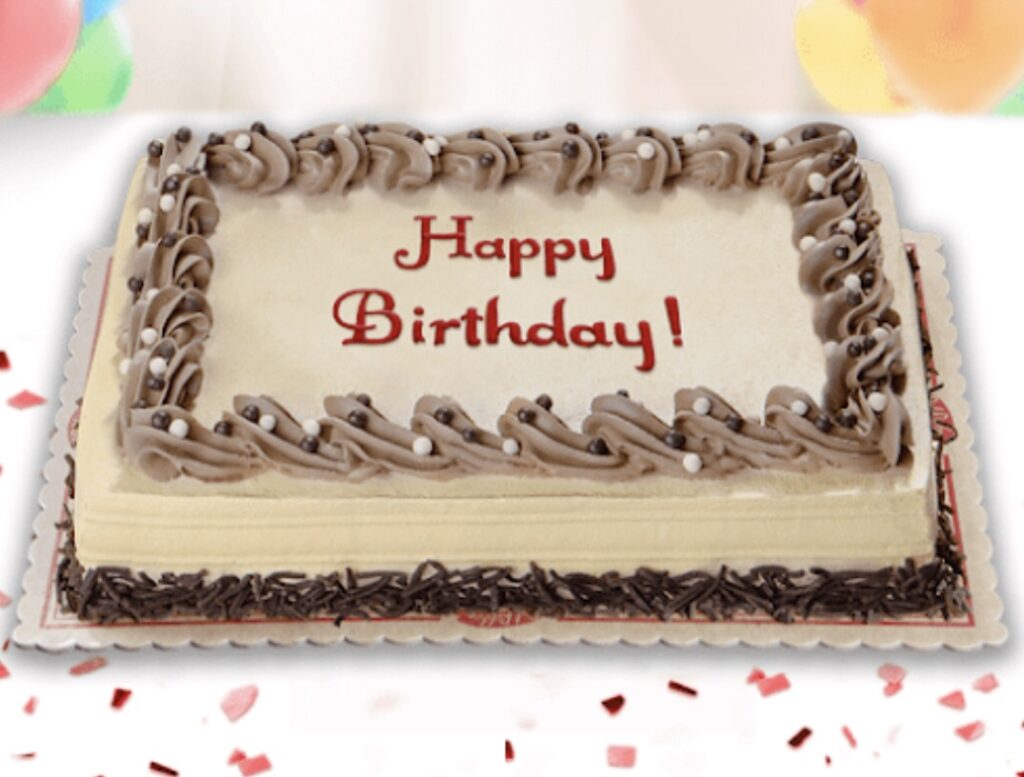 Red Ribbon New Mocha Dedication Cake 8×12 – Bayanmall Online Shopping